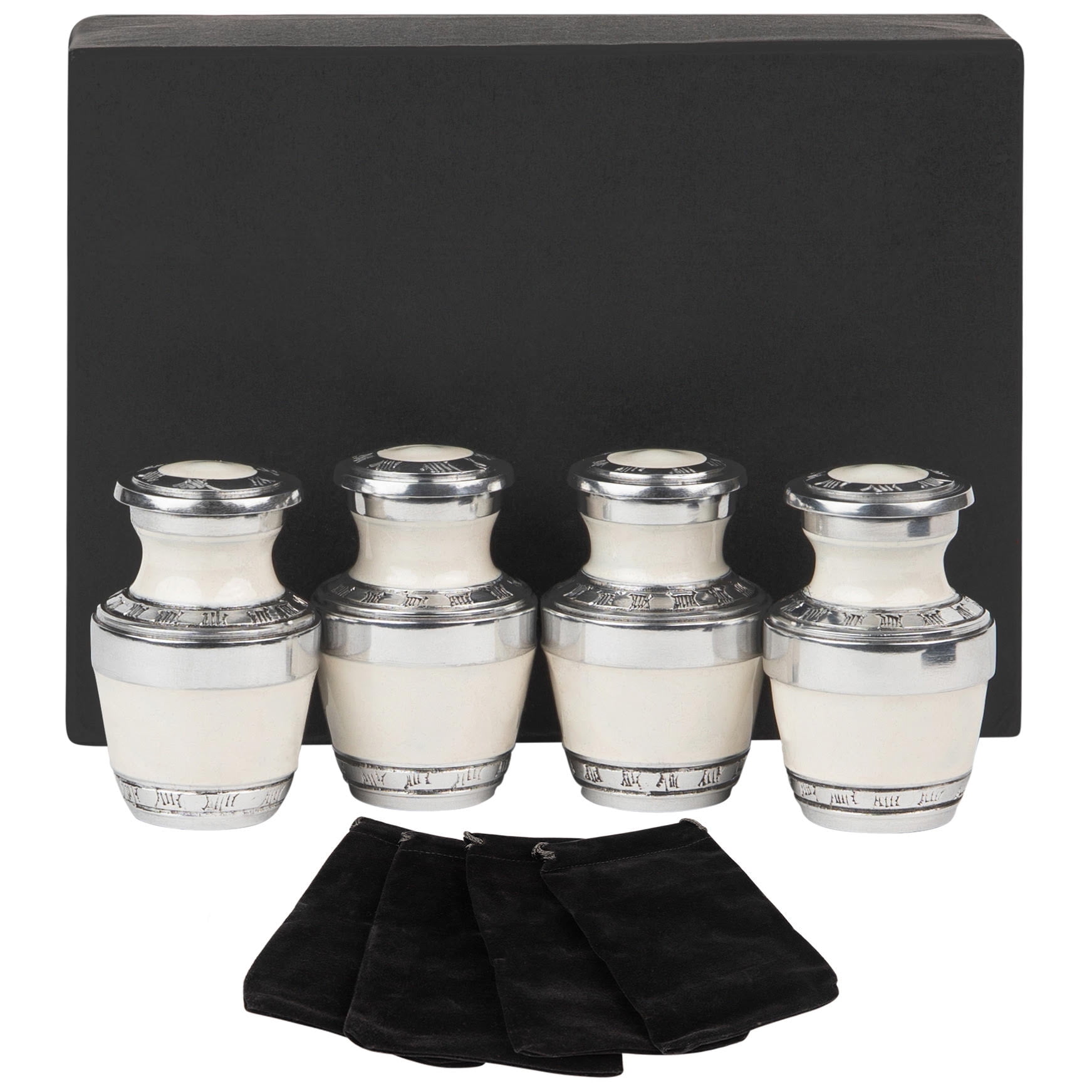 Forever Lane Mini Keepsake Urns for Human Ashes with Small Bag, Set of ...