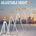 White Lightweight Tripod - 17" to 57" Adjustable Height with 360° Pan ...