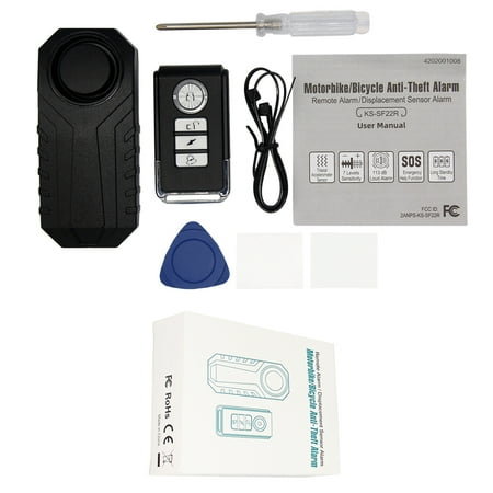 Xingzhi Motorbike Alarm Battery Powered Remote Control Detachable 7 ...