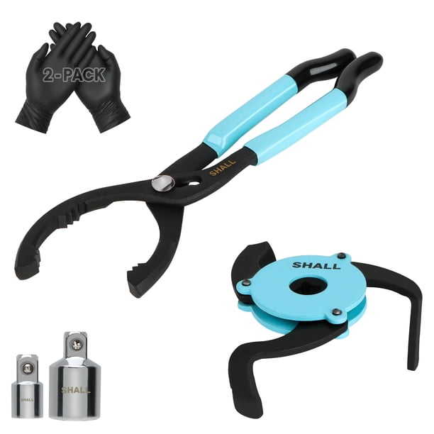 SHALL Oil Filter Wrench, 4PC Oil Filter Removal Tool, 12 Inch ...