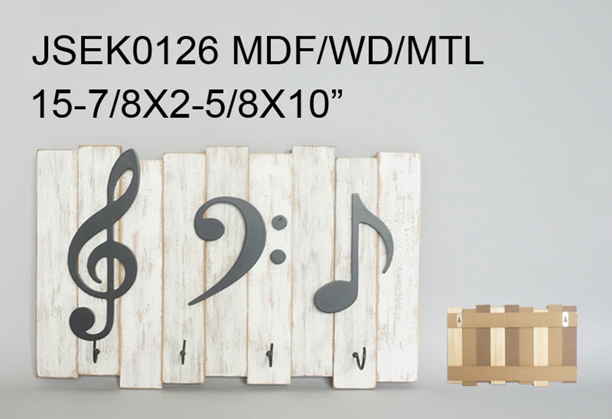 Contemporary Home Living 15.75" White, Gray, and Brown Wooden ...