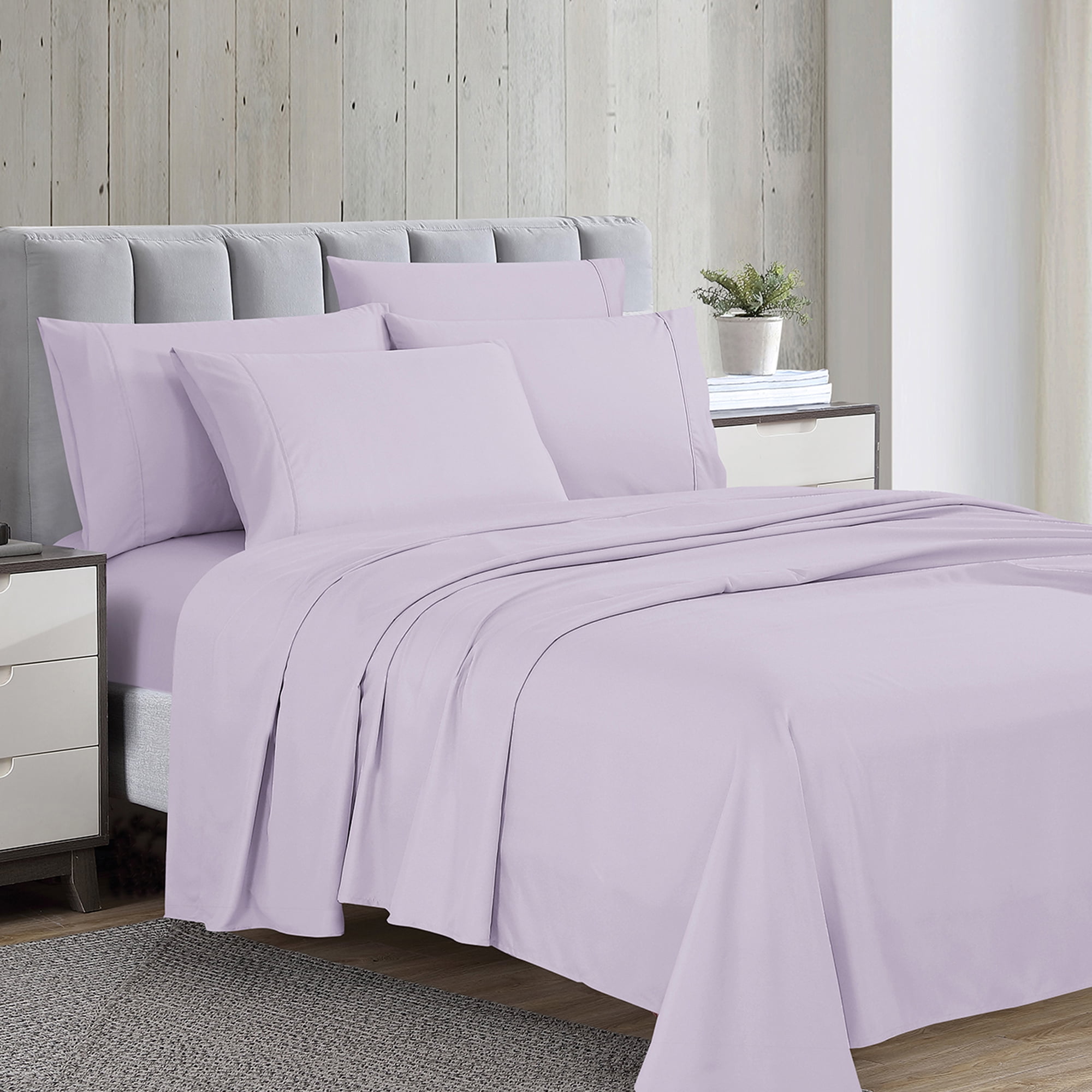 Click here for Swift Home Luxury 6-Piece Sheet Set  King  Lavende... prices