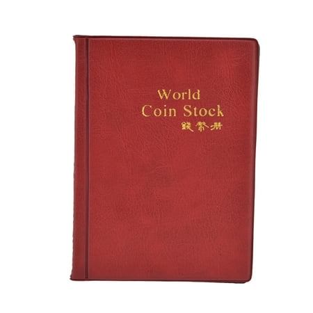 Coin Collection Book, PU Cover PVC Material Coin Book 120 Pockets ...