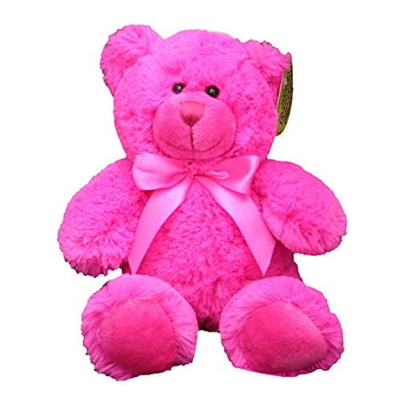 Anico Plush Toy Bright Bear, Stuffed Animal, Hot Pink, 8 Inches Tall ...