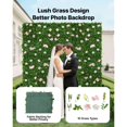 2-Piece 2x8 Ft Artificial Silk Flower Wall, 3D Floral Backdrop, Pet ...