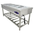 INTBUYING 5-Pan Buffet Food Warmer Electric Steam Table 72" Stainless ...