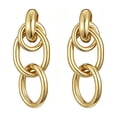 DESIGNICE Gold Earrings for Women Trendy-14K Gold Plated Chunky Drop ...