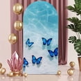 Arch Backdrop 7.2 Ft, Navy Blue Butterflies Coastal Spandex Stretch ...