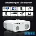 Groview Digital HD Movie Projector, 10000:1 Contrast, Native 1080P ...