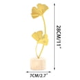 Cagogo 1Pcs Fall Home Decor Metal Ginkgo Leaf Ornament, Desktop Art ...