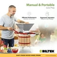Biltek Fruit Crusher & Apple Grinder for Cider Press & Fruit Wine Maker ...
