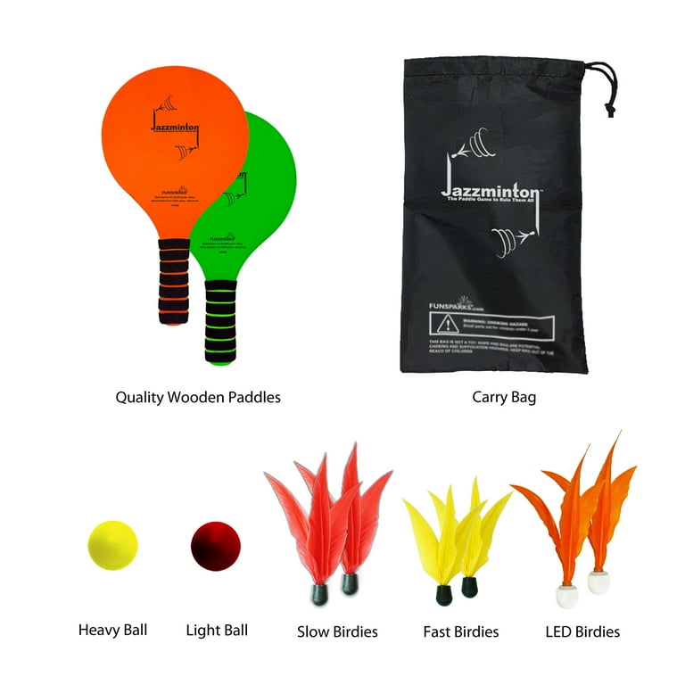 Jazzminton Game Jazzminton Paddle Ball Game Outdoor Beach Tennis