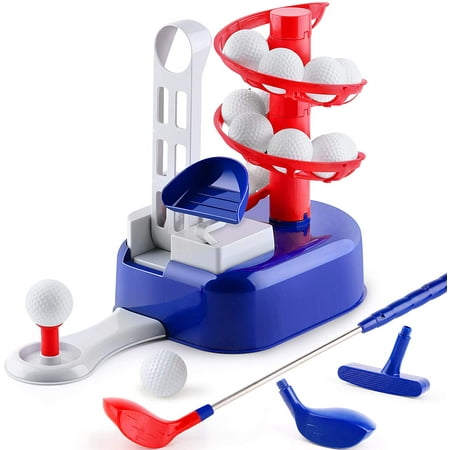 Kids Golf Toys Set W/ Left & Right Club Head, Indoor Outdoor Sport Toy ...