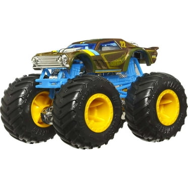 Hot Wheels Monster Trucks Crash Stunt Playset with Color Shifters ...