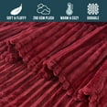 Pavilia Burgundy Wine Red Super Soft Fleece Throw Blanket 50x60 for ...