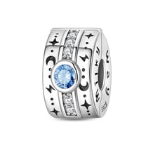 KUNSIR 925 Sterling Silver Clip Spacer Charm Lock Stopper Bead for ...
