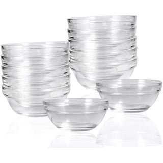 Mainstays Square Glass Bowls Catering Pack, Set of 12 - Walmart.com