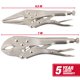 Hyper Tough 2-Piece Locking Plier Set with 6-1/2-Inch Long Nose and 7 ...