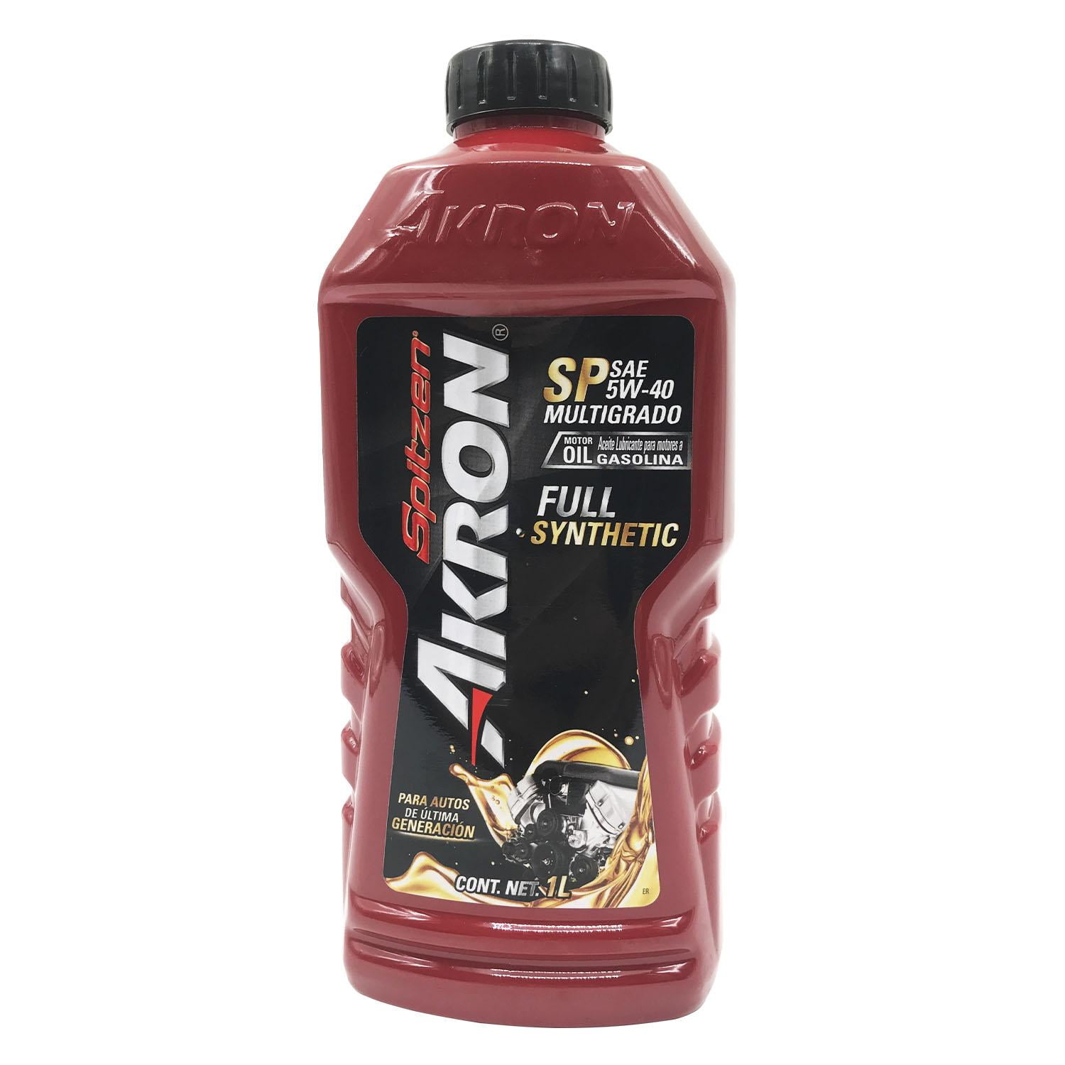 Aceite de Motor Sintético 5W40 1 Litro AKRON Spitzen | Bodega Aurrera ...