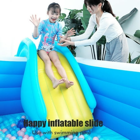 Inflatable Water Slide Swimming Pool Slide Summer Swimming Water Play ...