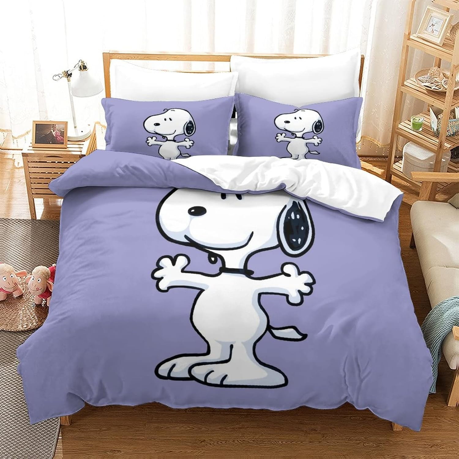 Click here for Yingd Snoopy Bedding Set microfiber Cartoon Beddin... prices