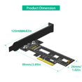 NVME Disk to PCIe PCIExpress Adapter Card with Heatsink for Computer ...