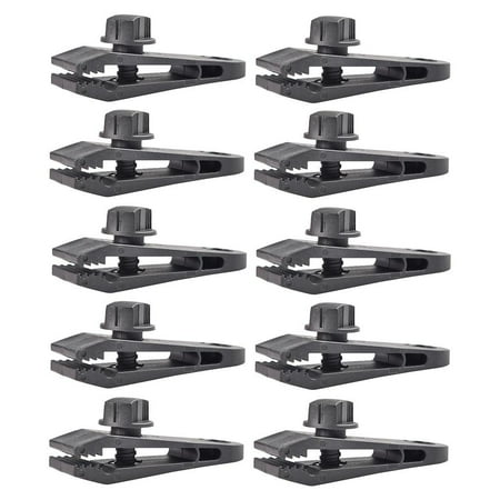 10 Pieces Heavy Duty Thumb Screw Tarp Clips Clamps for Holding Up Tarps ...