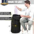 OUDXVEE 115L Black Laundry Bag Backpack: Durable, Adjustable, Heavy ...
