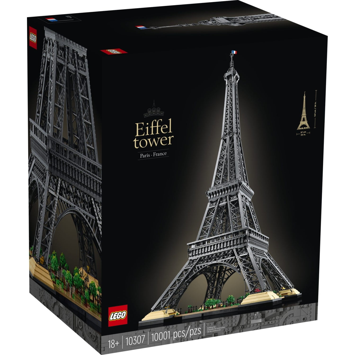 LEGO Icons: Eiffel Tower - 10001 Piece Building Kit [LEGO, #10307, Ages ...