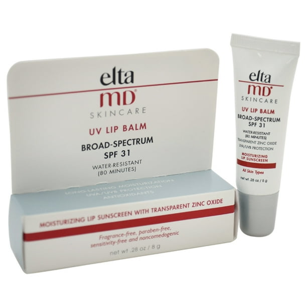 UV Lip Balm Broad-Spectrum SPF 31 by EltaMD for Women - 0.28 oz Lip ...