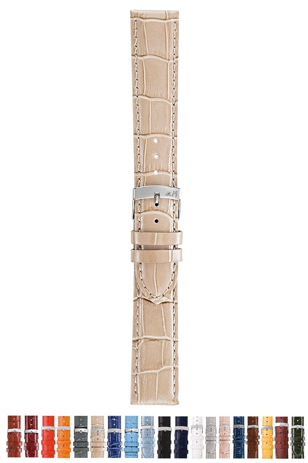 Morellato Samba Alligator Embossed Genuine Calf Leather Watch Strap ...