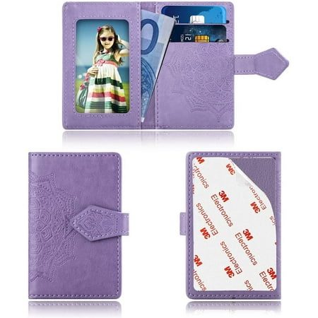 IGUOHAO Cell Phone Wallet Slim 3M Adhesive Credit Card Holder Stick on ...