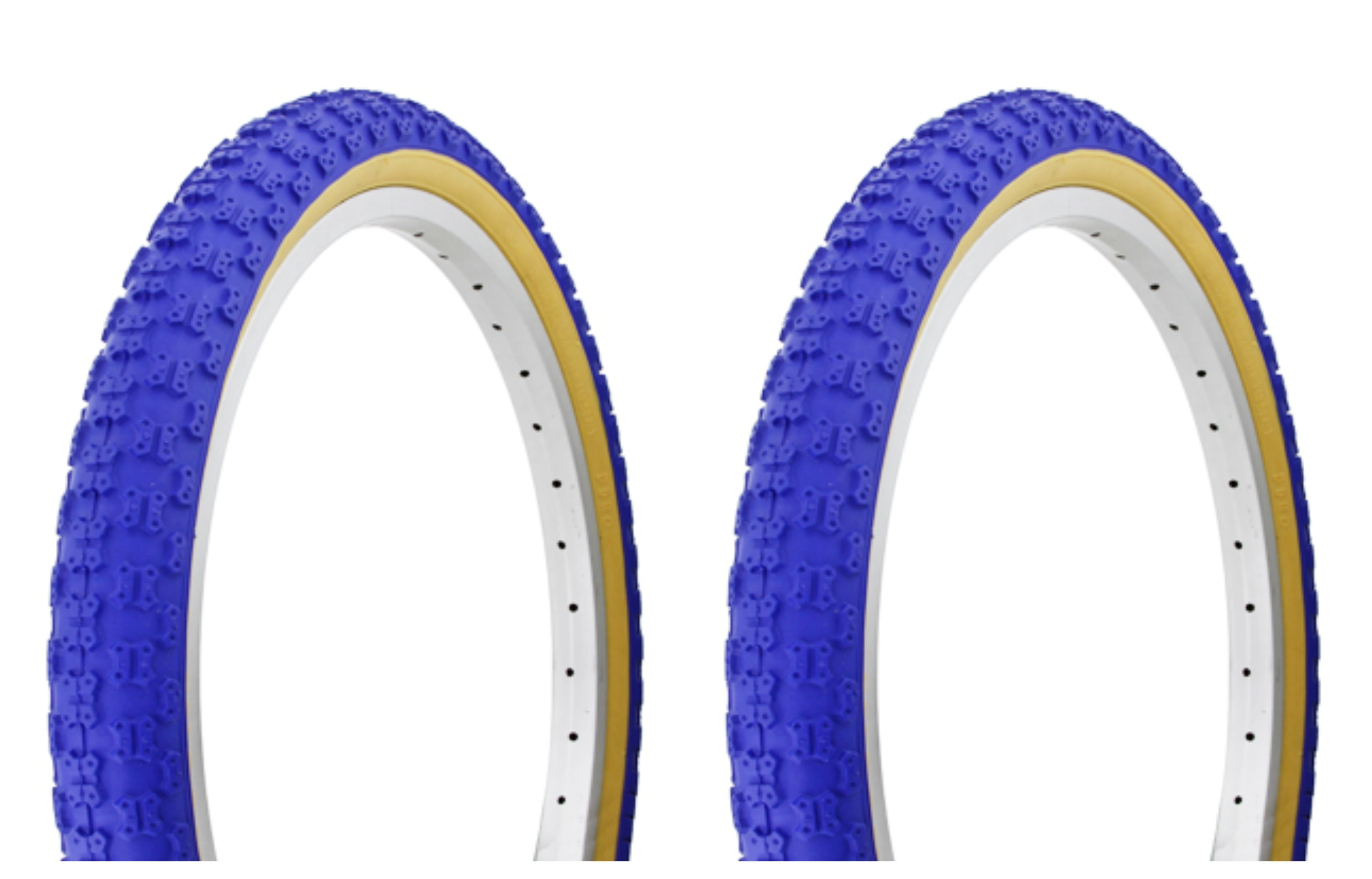 Tire set. 2 Tires. Two Tires Duro 20" x 2.125" Blue/Gum Side Wall HF ...