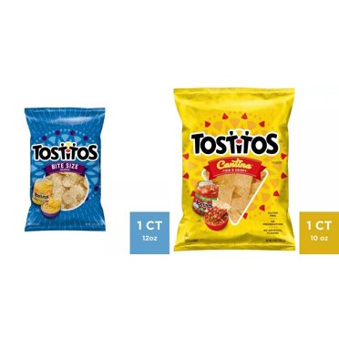 Tostitos Bite Size Tortilla Chips, 64 Count, 2 oz. Bags, Perfect for ...