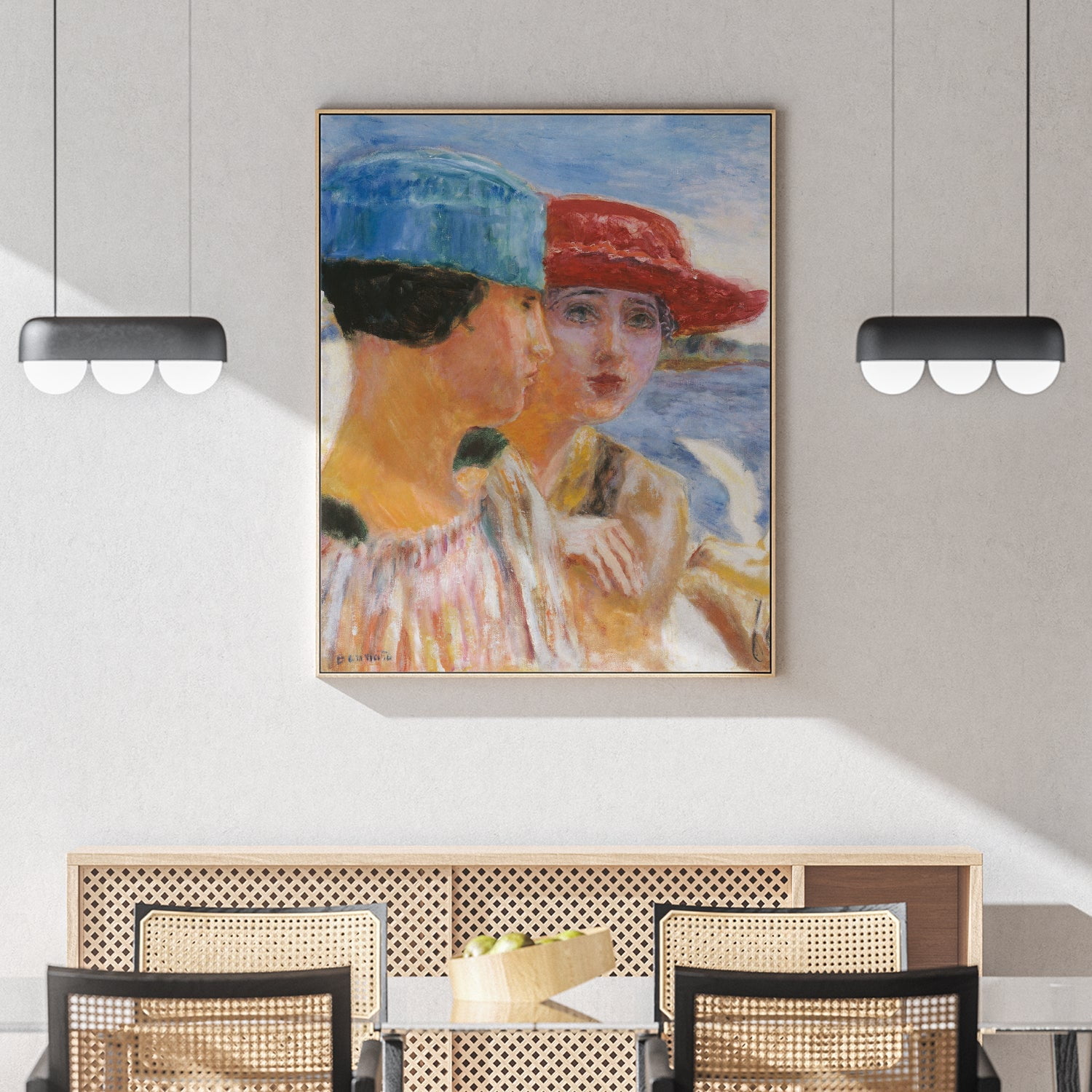 Young girls with seagull - 1917 | Pierre Bonnard | Premium Fine Art ...