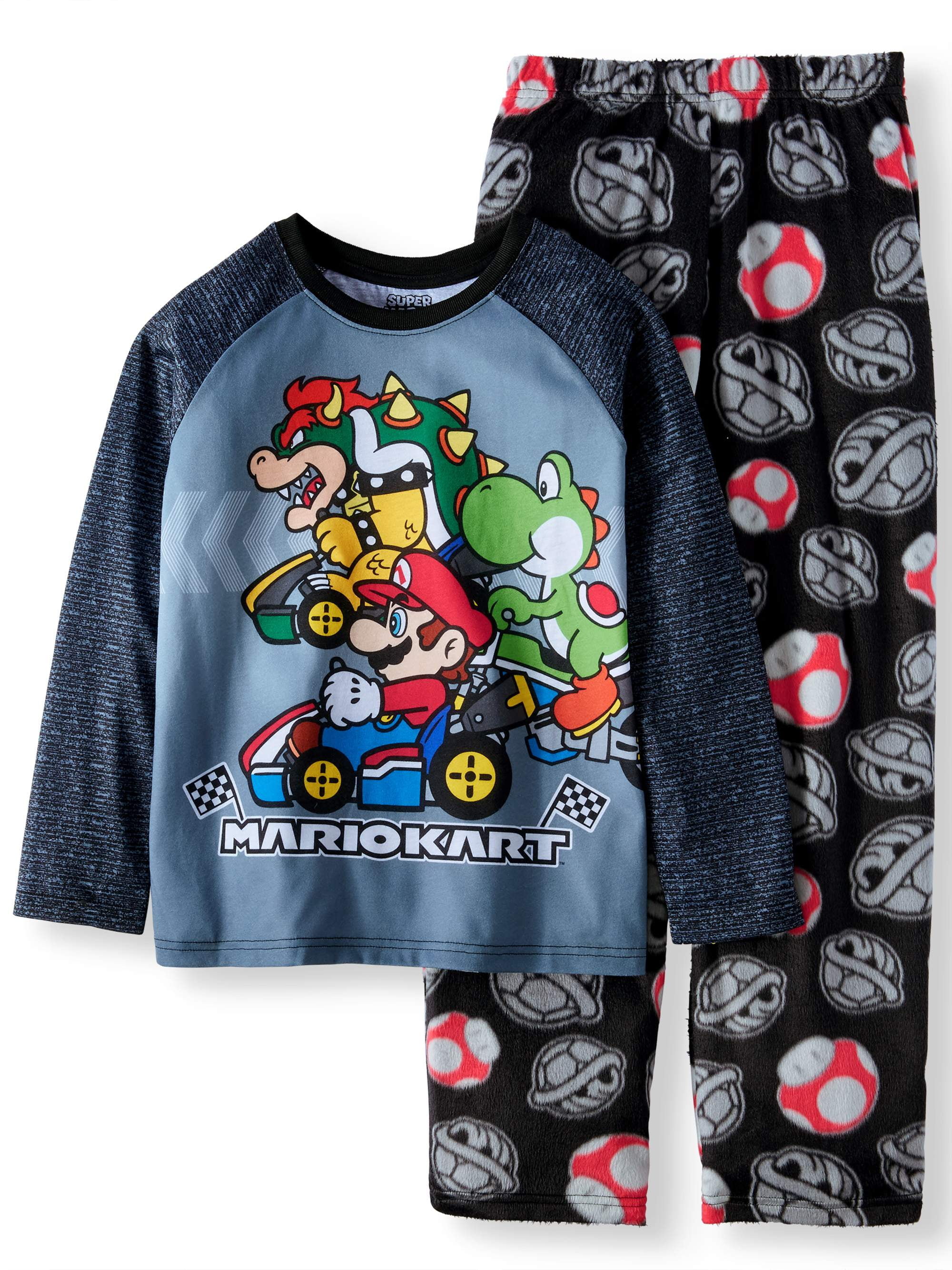 Boy's Mario Fleece 2 Piece Pajama Sleep Set (Big Boys & Little Boys ...