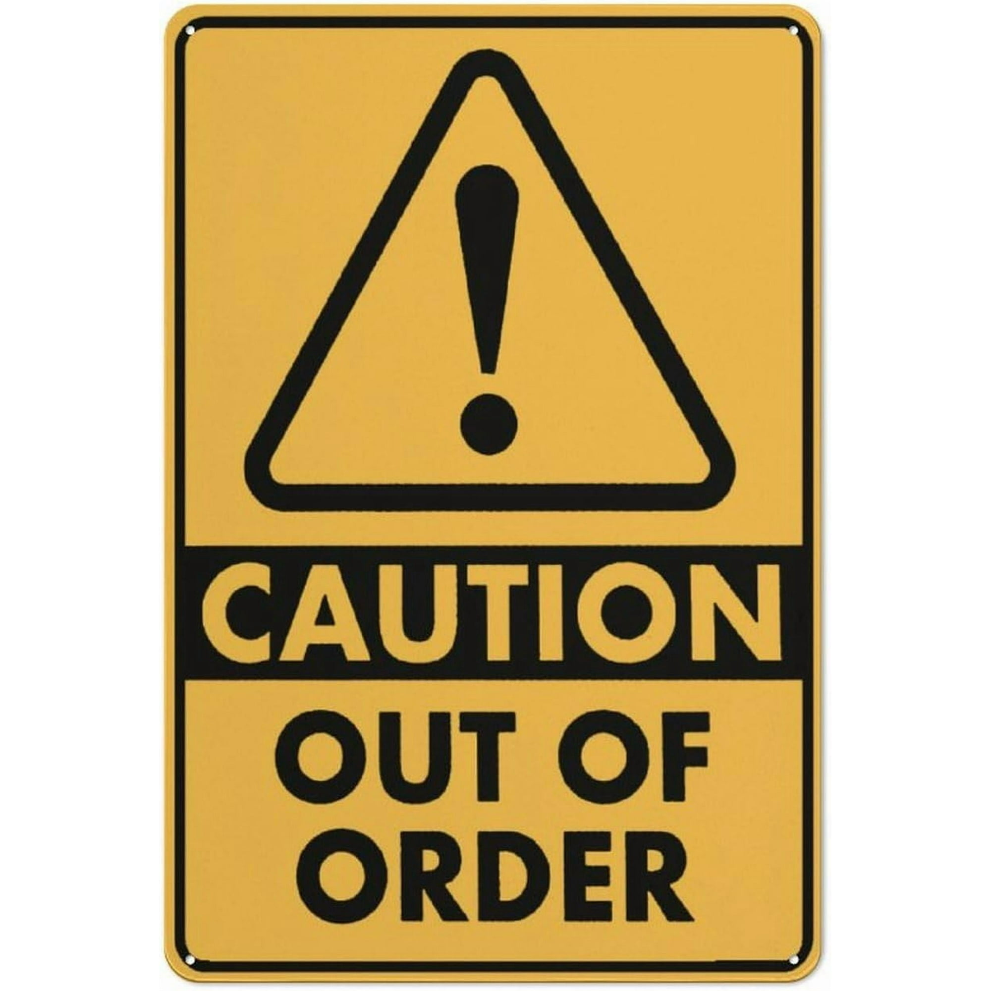 Click here for Yyiuuk 8 X 12 In Metal Tin Sign - Caution Out Of O... prices
