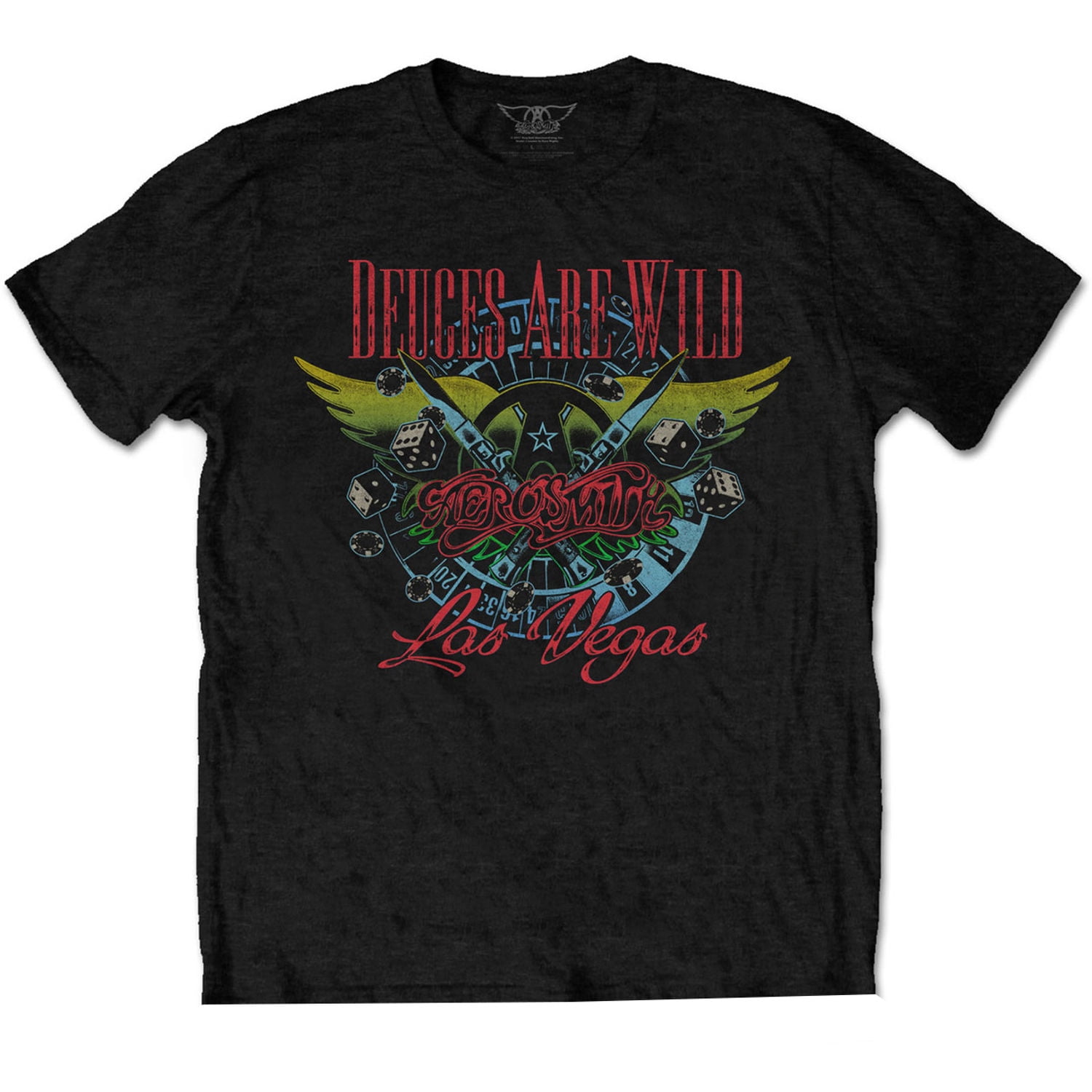 Click here for Aerosmith Adult Deuces Are Wild  Vegas Cotton T-Sh... prices