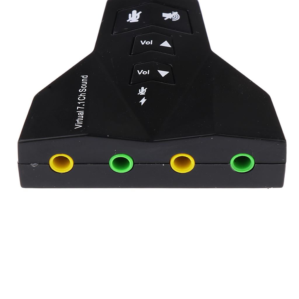 Buy External Sound Card 3D Audio 7.1 USB 2.0 Channels For Portable ...