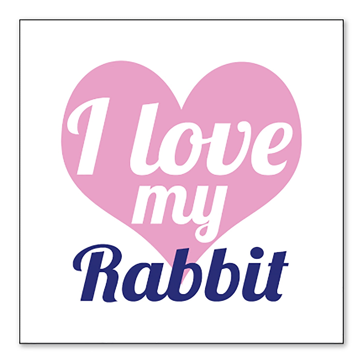 DistinctInk Custom Bumper Sticker - 10" x 10" Decorative Decal - White ...