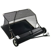 RVNI 42 in Tow Behind Lawn Sweeper Leaf Collector for Grass Lawn 12 Cu ...