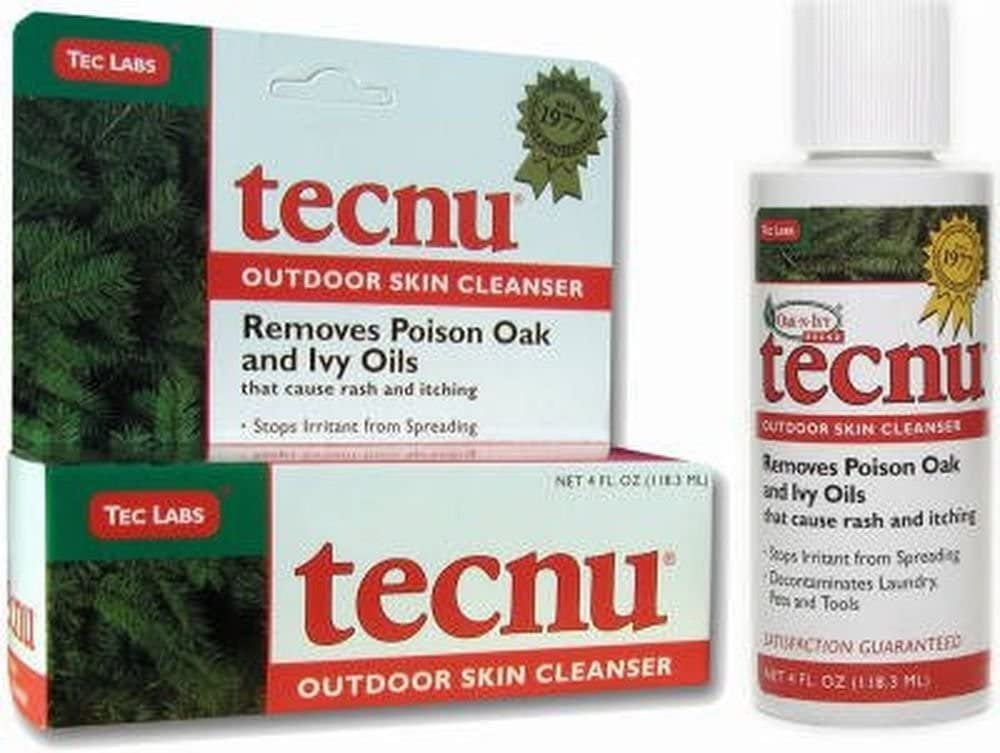 Tecnu Original Outdoor Skin Cleanser Removes Poison Oak & Ivy Oils, 4 ...