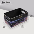 2 Pcs Foldable Felt Storage Bins Decorative Fabric Organizer Baskets ...