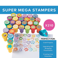 Super Mega Stamper Assortment - Stationery - 210 Pieces - Walmart.com