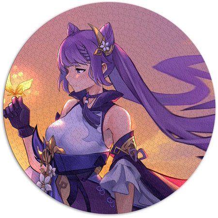 1000 Piece Circular Puzzle Brain Intelligence Challenge Diameter 26.5 inches Genshin Impact ...