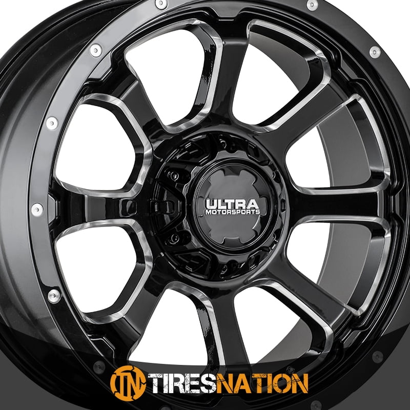 【します】 ホイール 4本セット Ultra 219bm Nemesis CUVホイール18x8（35、5x110、65.1）4のブラックリム ...