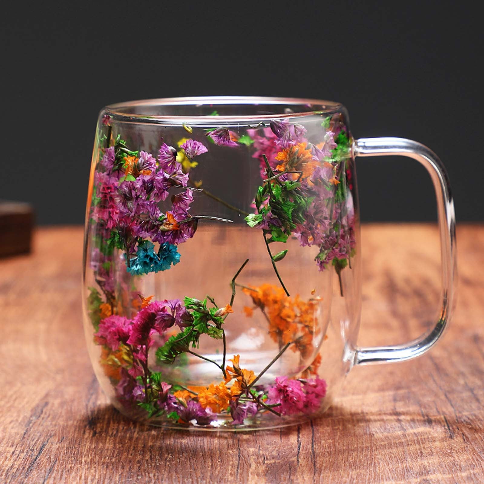 Click here for Dasuuxi Borosilicate Glass Flower Tea Cup  Double-... prices