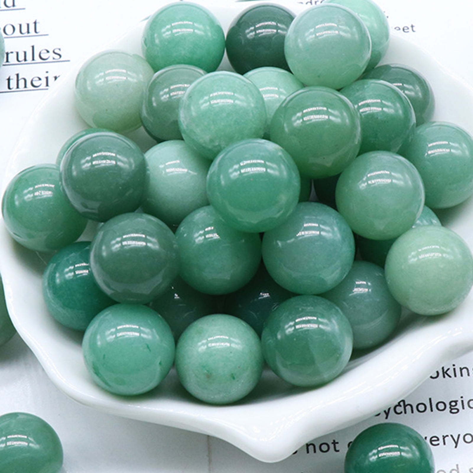 Yesbay Natural Stone Bead Layout Props Round Smooth Surface Universal ...