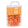 JAM Paper Push Pins, Round Head Map Tacks, 1 inch, Orange, 100/Pack ...