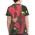 Hazbin Hotel Alastor Teen T-Shirt Crewneck Short Sleeve Double-Sided ...